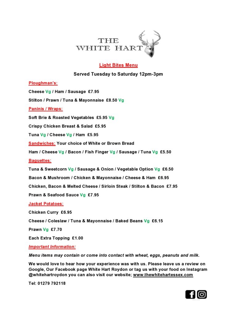 Light Bites Menu-page0001 - The White Hart
